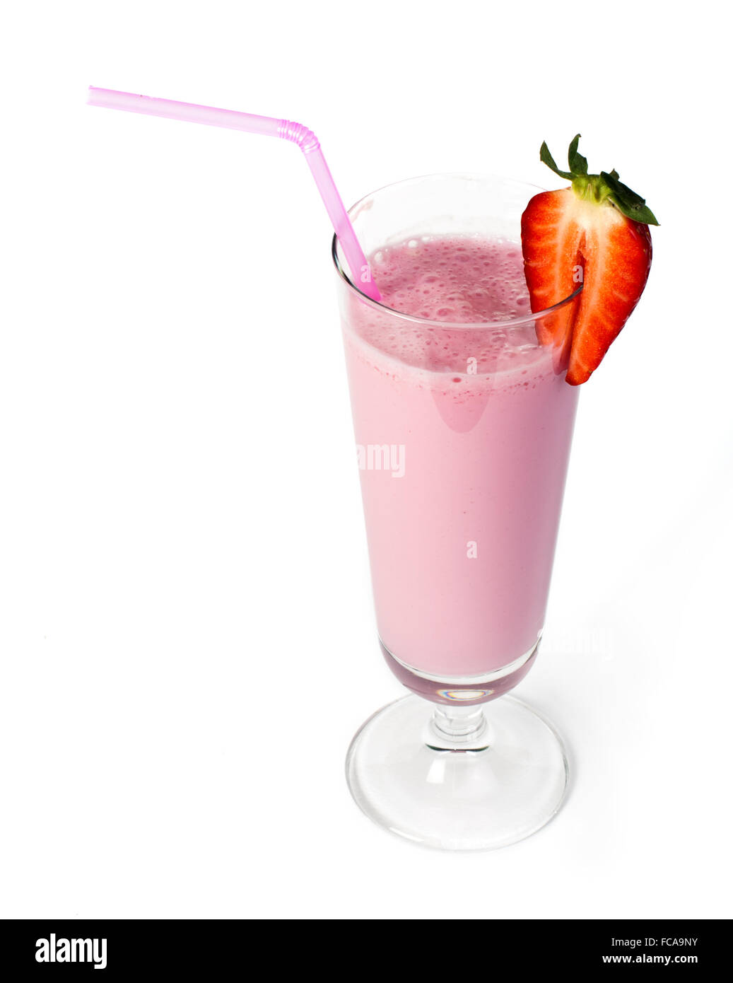 Strawberries milk shake Stock Photo - Alamy