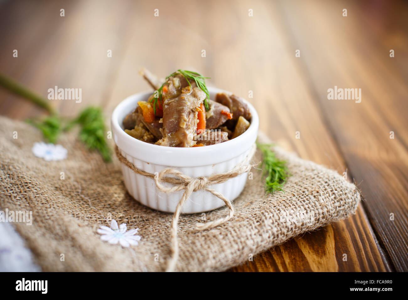Chicken gizzard stew hi-res stock photography and images - Alamy