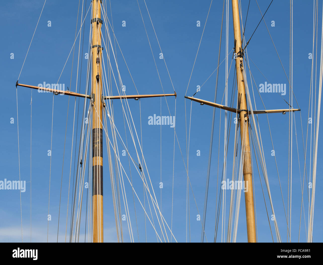 Masts of yachts Stock Photo - Alamy
