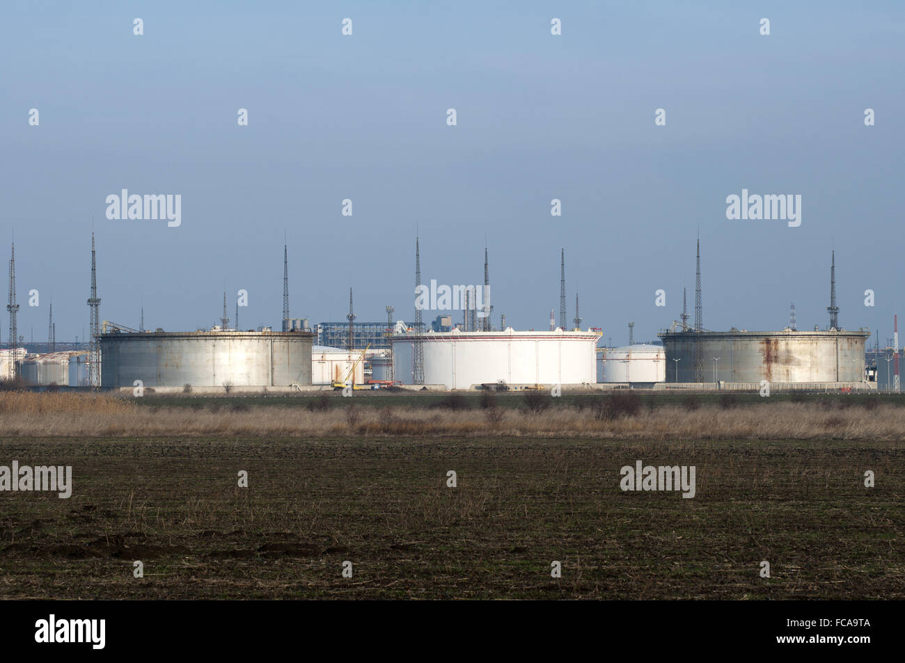 Storage tanks of petroleum products Stock Photo - Alamy