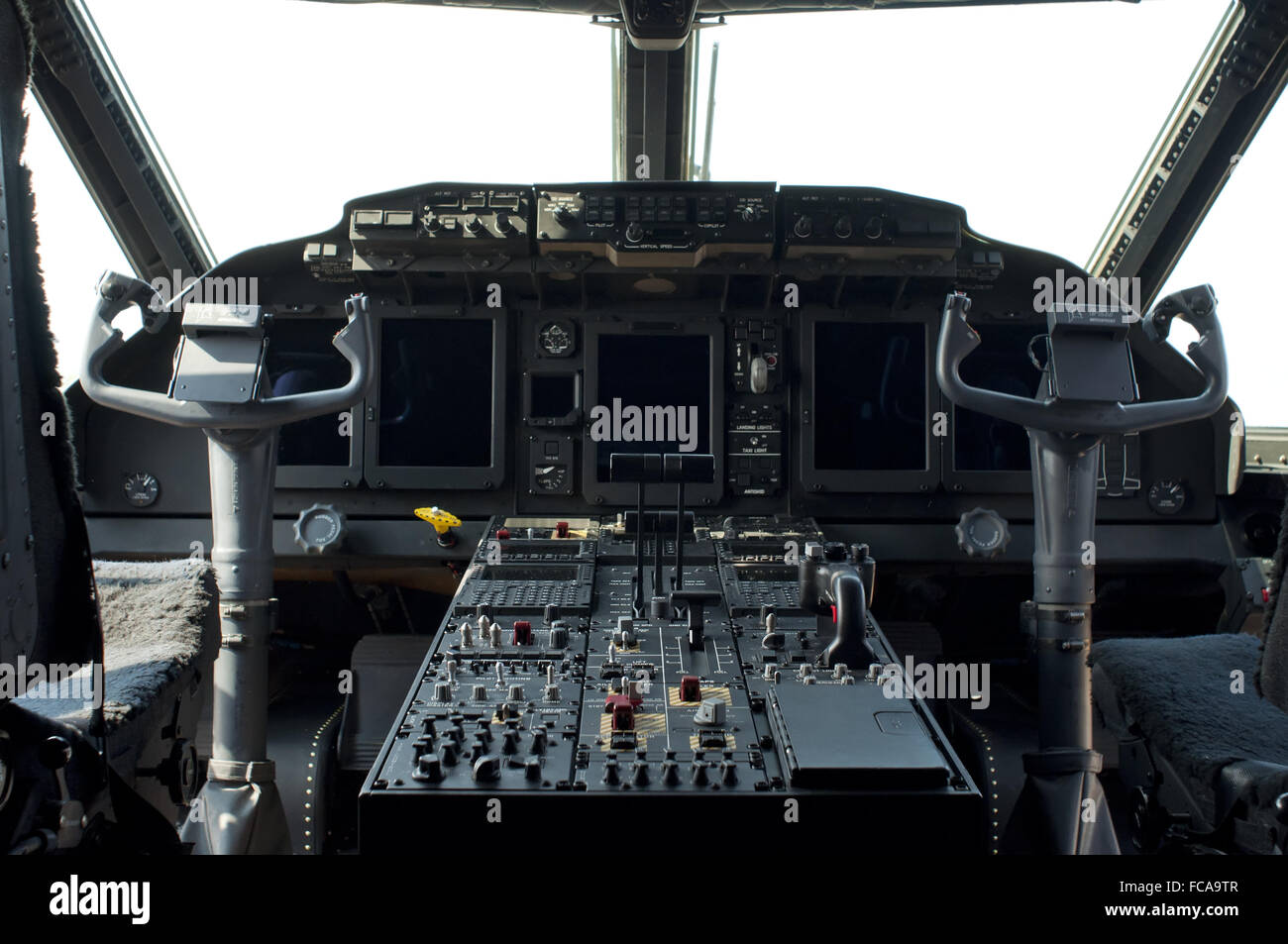 Cockpit of a military aircraft Stock Photo - Alamy
