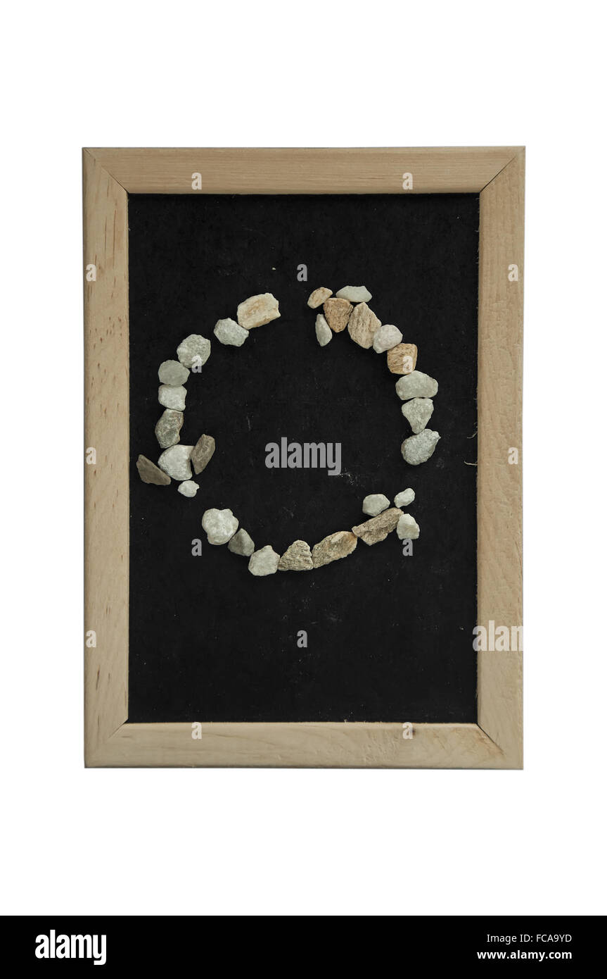 Recycling stone made Stock Photo - Alamy