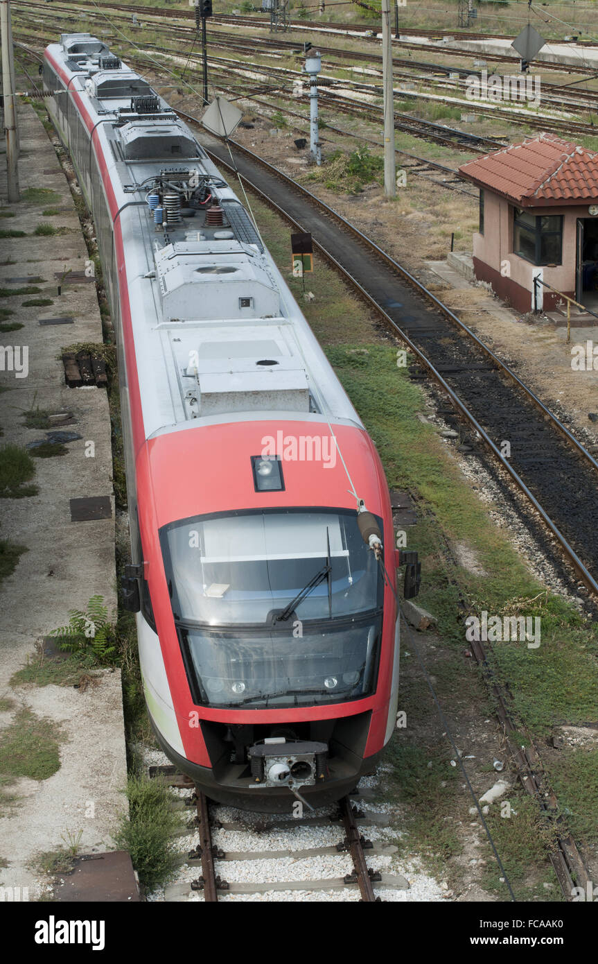 Train top view Stock Photo - Alamy