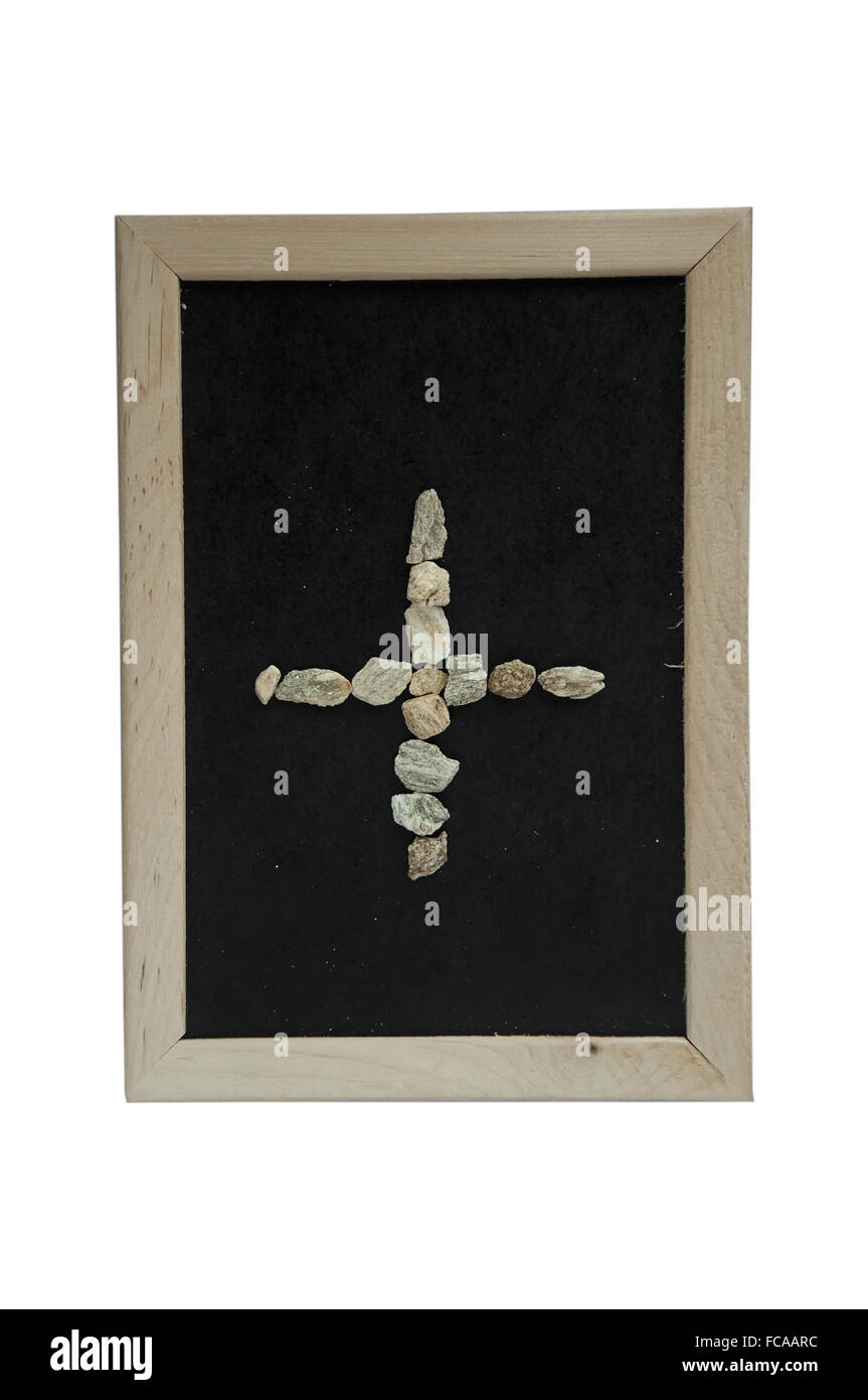 Plus stone made Stock Photo - Alamy