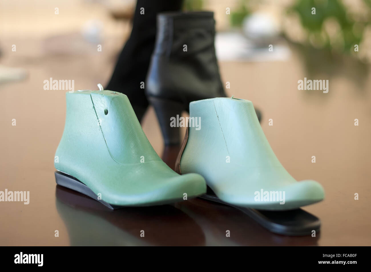 Mold for making shoes Stock Photo - Alamy