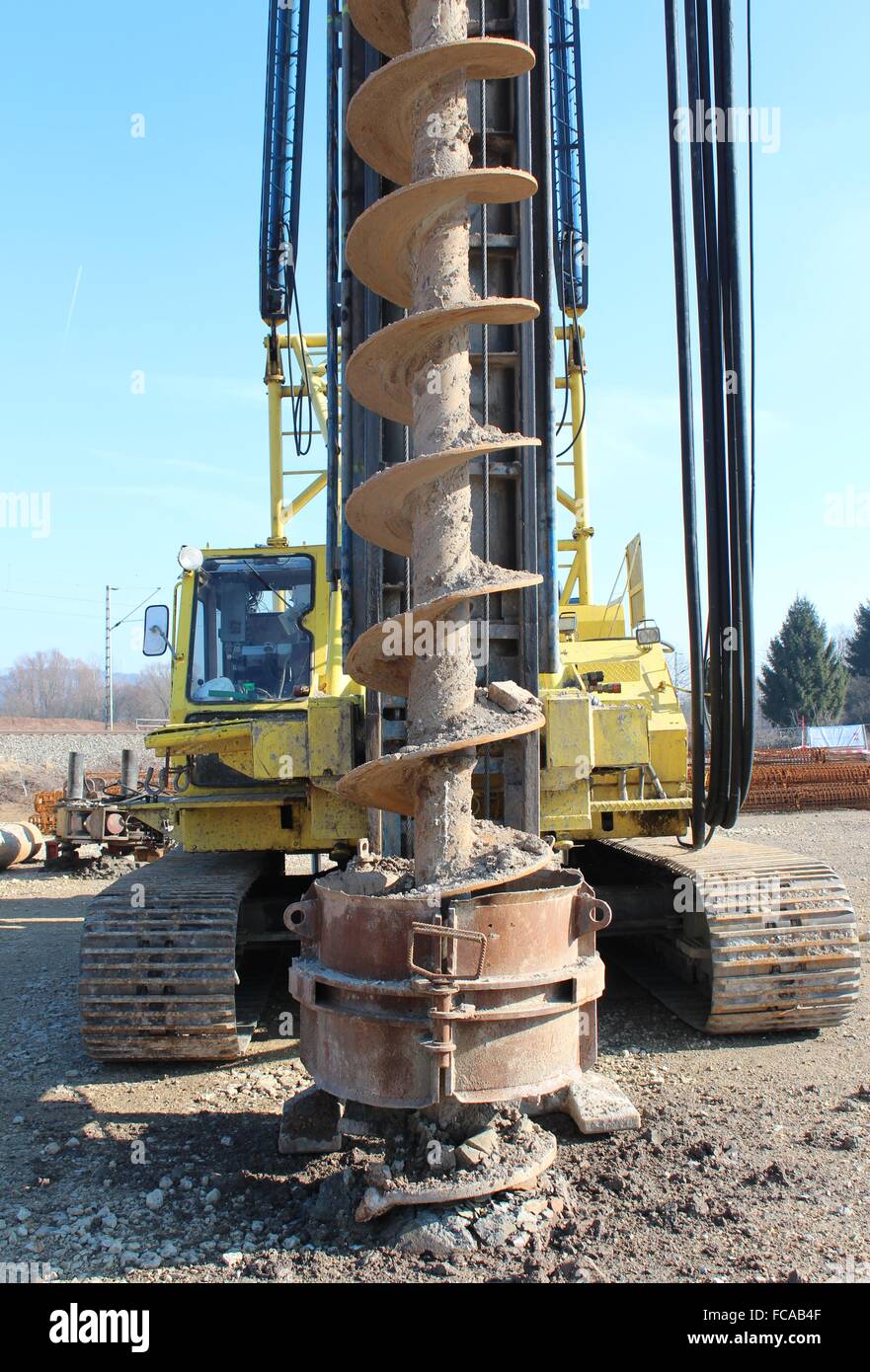 Drill pile drill hi-res stock photography and images - Alamy
