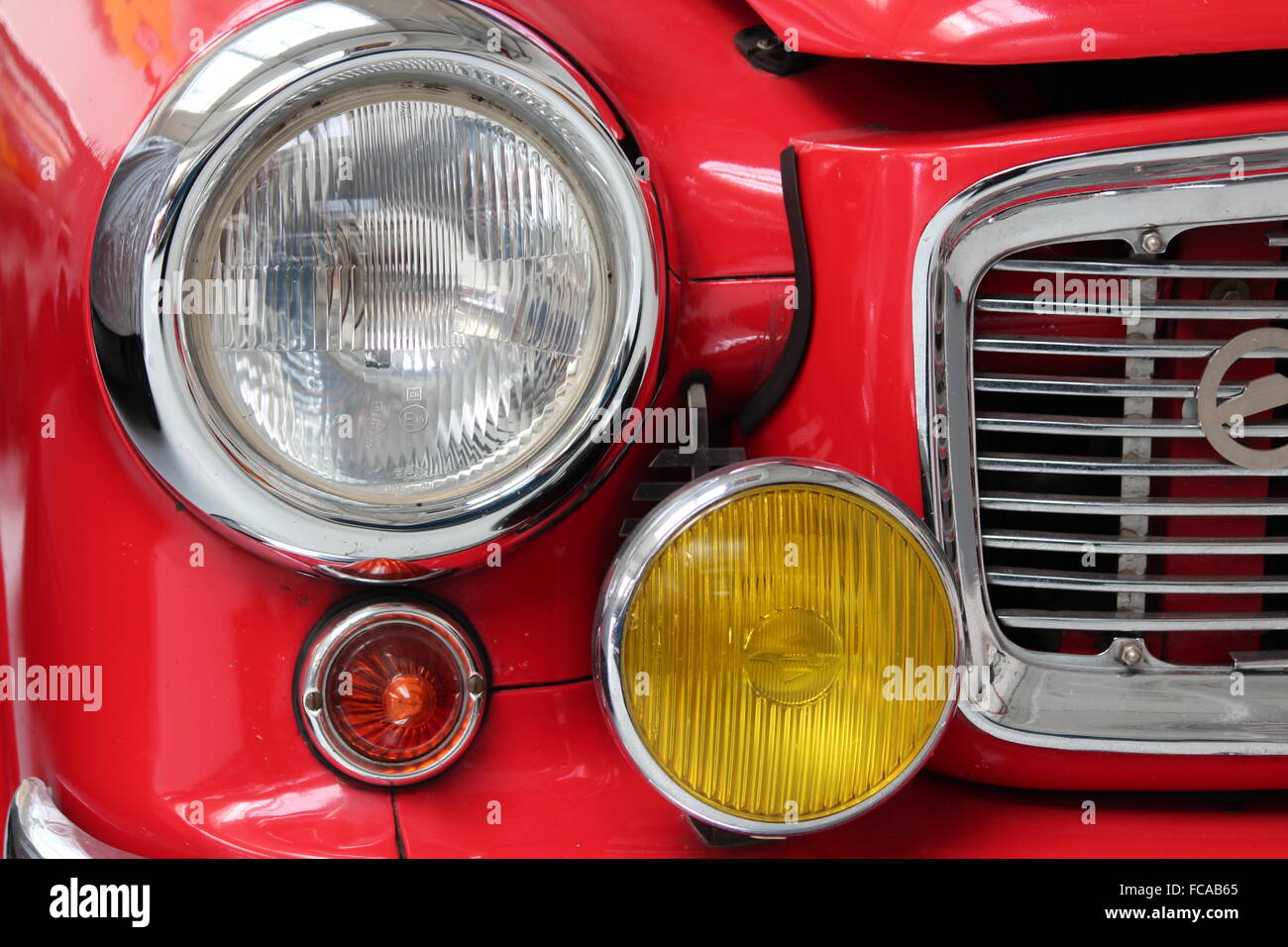 Lights of an Oldtimer Stock Photo - Alamy