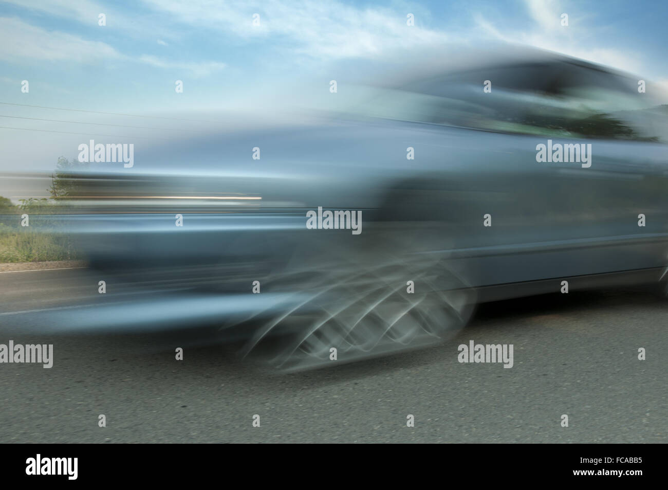 High speed blurred car Stock Photo - Alamy