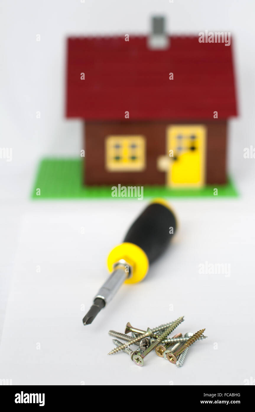 Repair and build house Stock Photo - Alamy