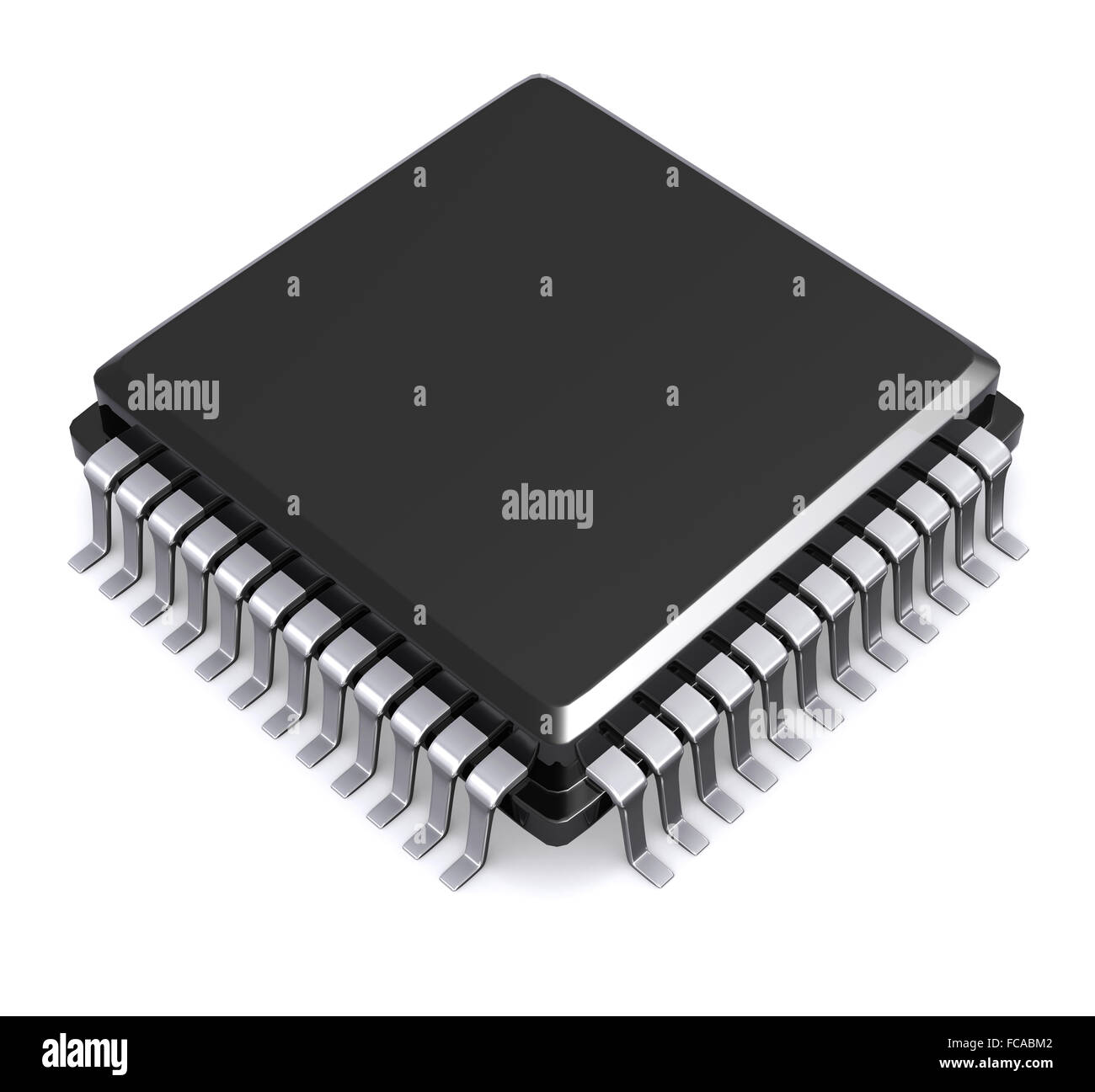 3D Render Microchip isolated on white background Stock Photo - Alamy