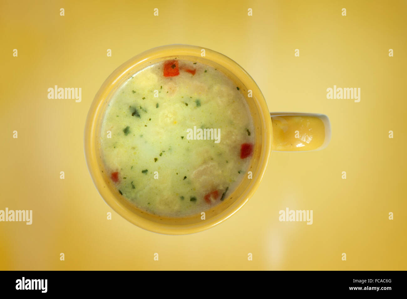 Vegetable soup in a cup Stock Photo - Alamy