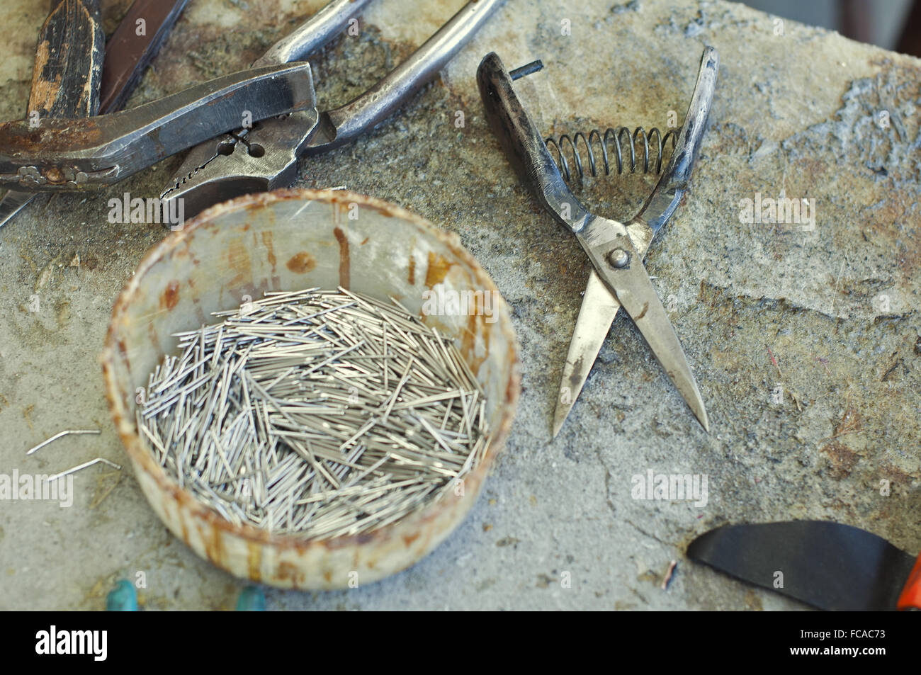 Tools for footwear Stock Photo - Alamy