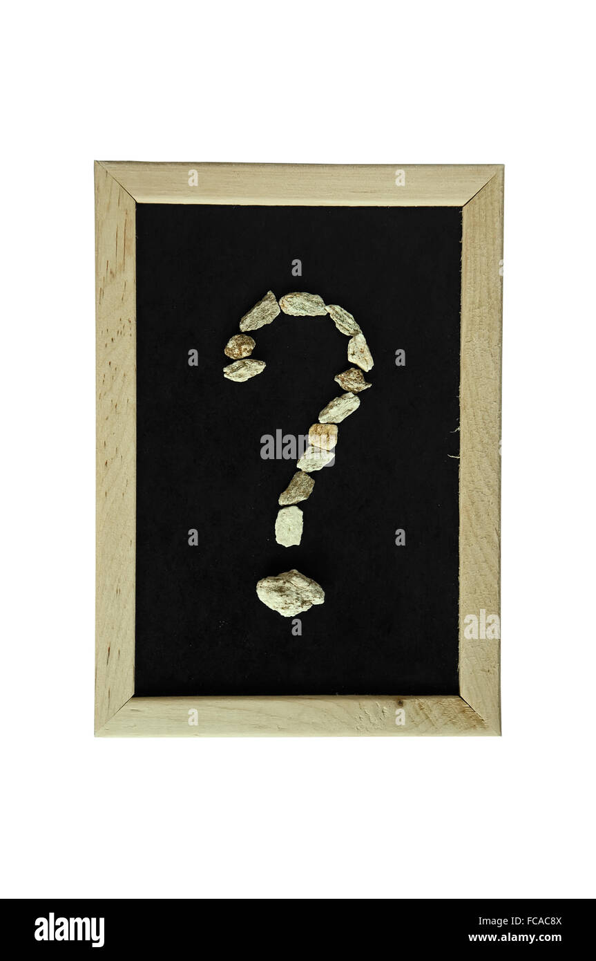 Question mark white board Cut Out Stock Images & Pictures - Alamy