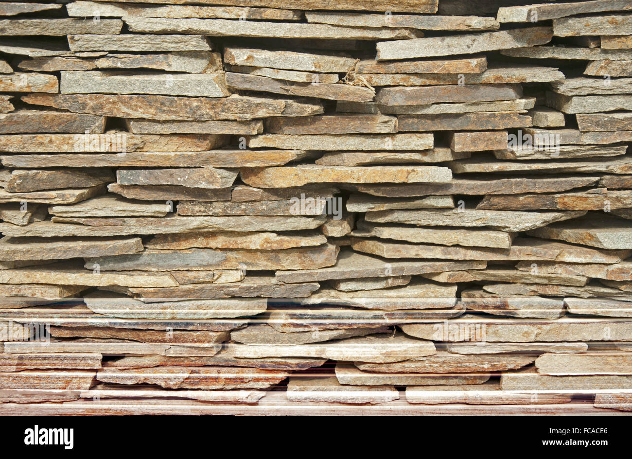 Arranged flat stones Stock Photo - Alamy