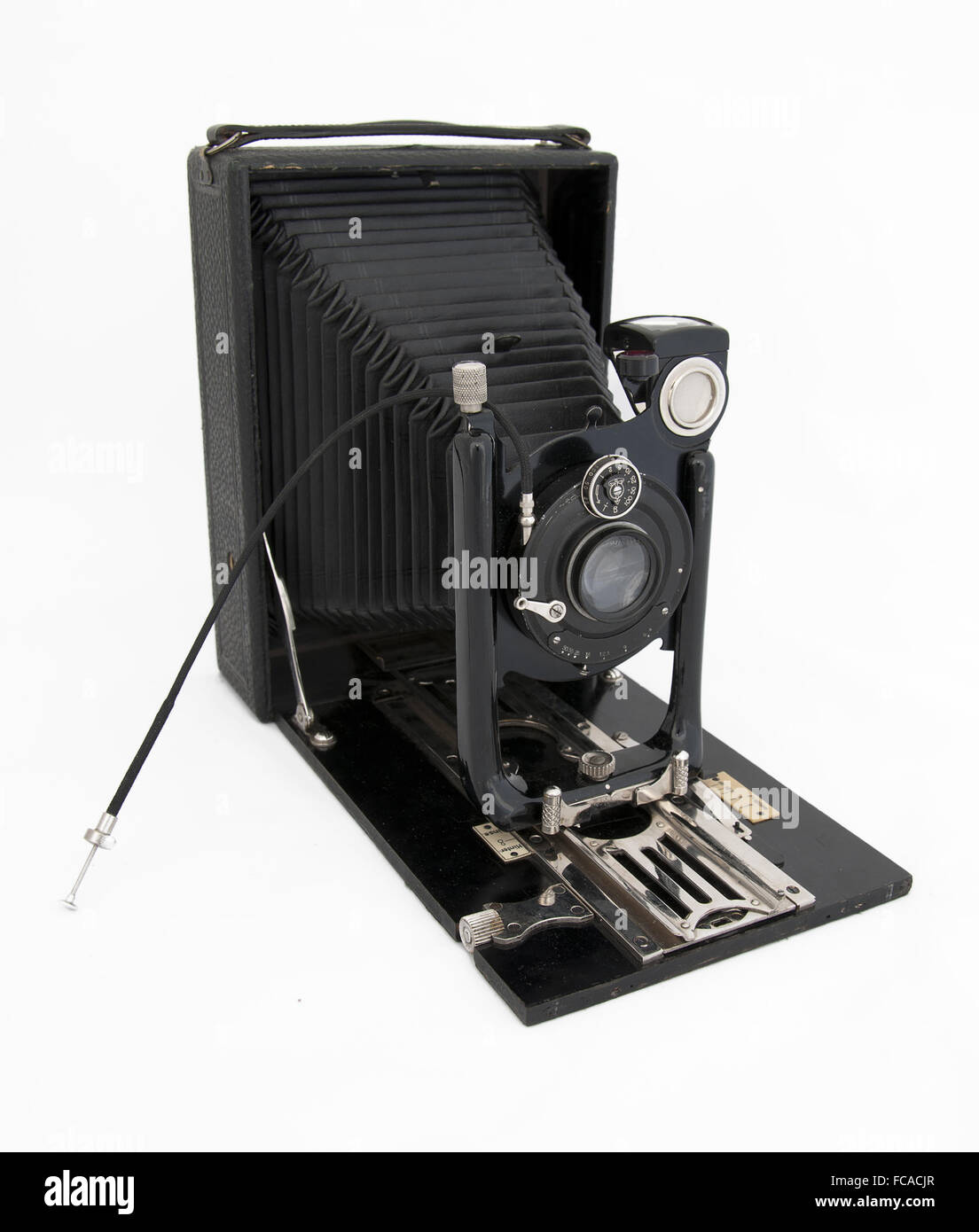 Authentic old photo camera Stock Photo - Alamy
