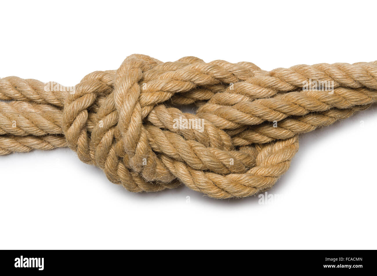 Concept with long hemp rope Stock Photo - Alamy