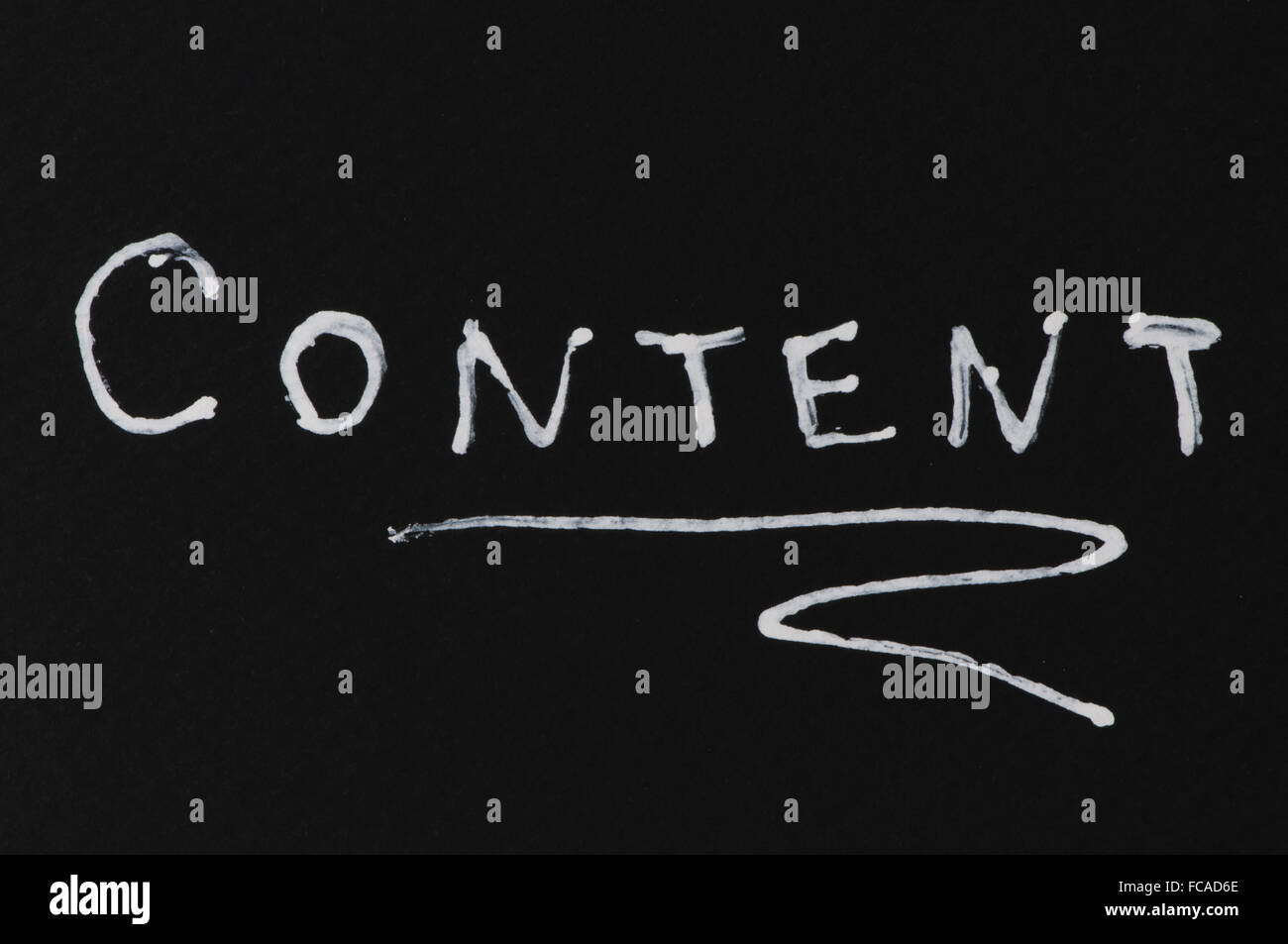 Content conception text Stock Photo - Alamy