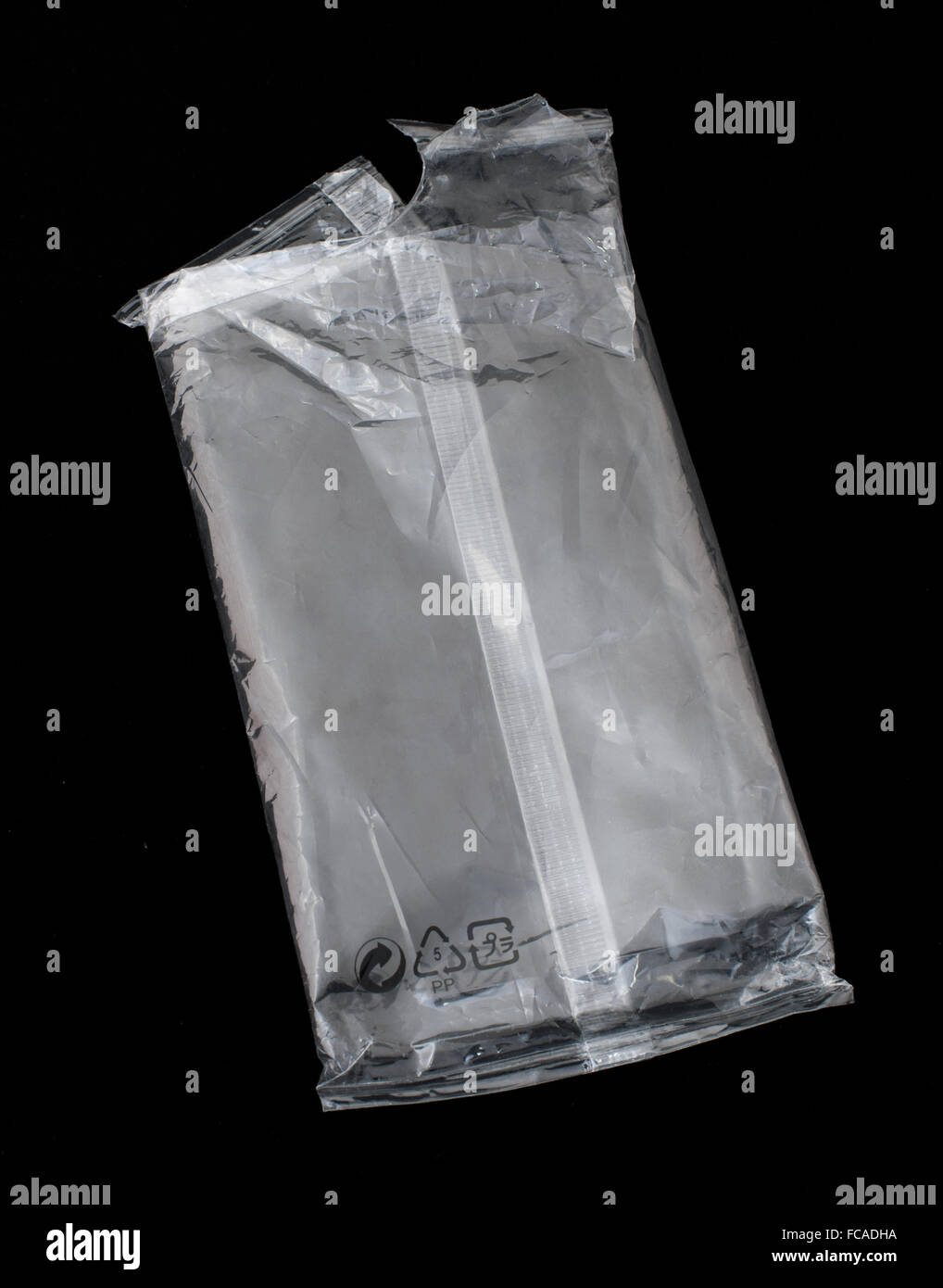 Transparent envelope packaging Stock Photo - Alamy