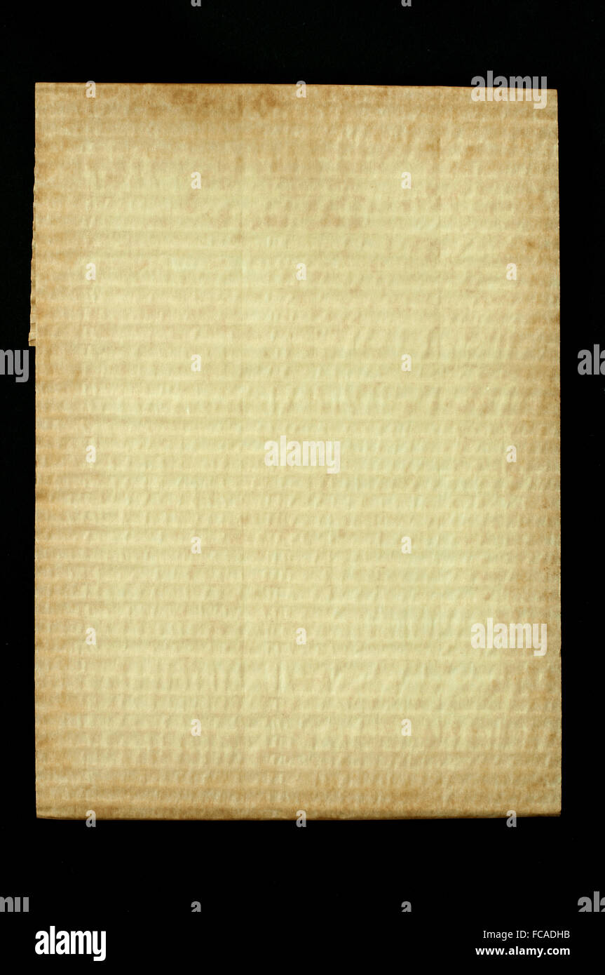 Old worn paper folded Stock Photo - Alamy