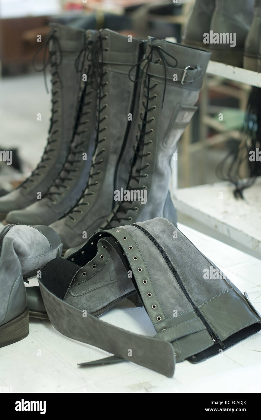 Boots on shelves hi-res stock photography and images - Alamy