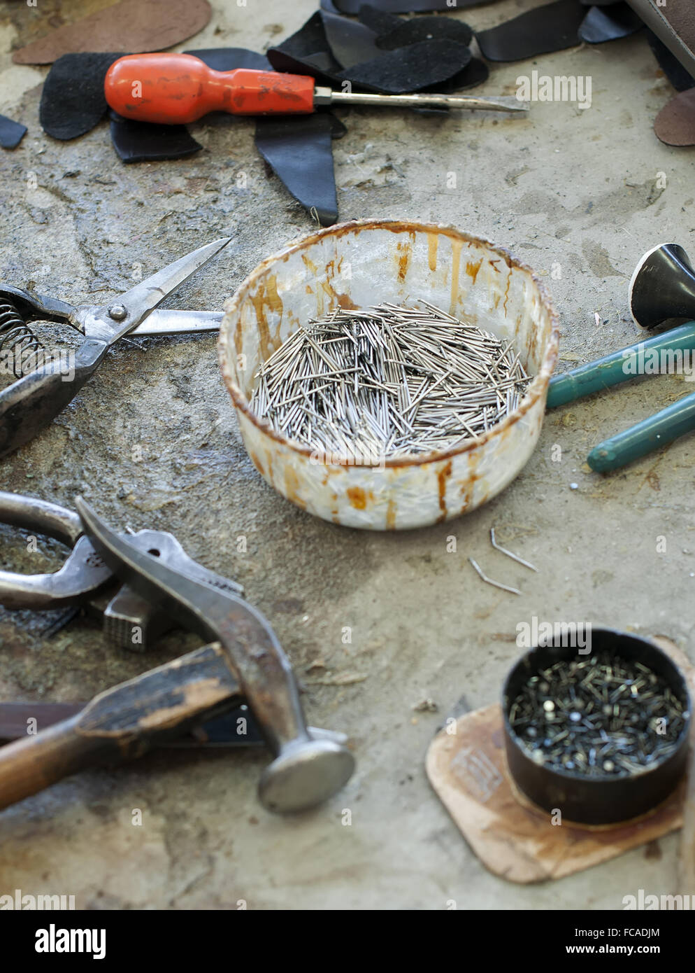 Tools for footwear Stock Photo - Alamy