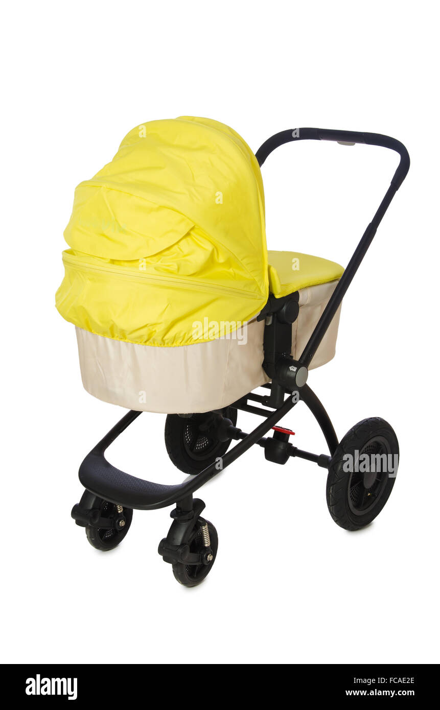 Child pram isolated on the white background Stock Photo - Alamy