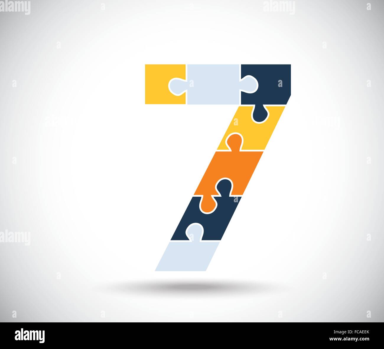 Seven pieces Stock Vector Images - Alamy