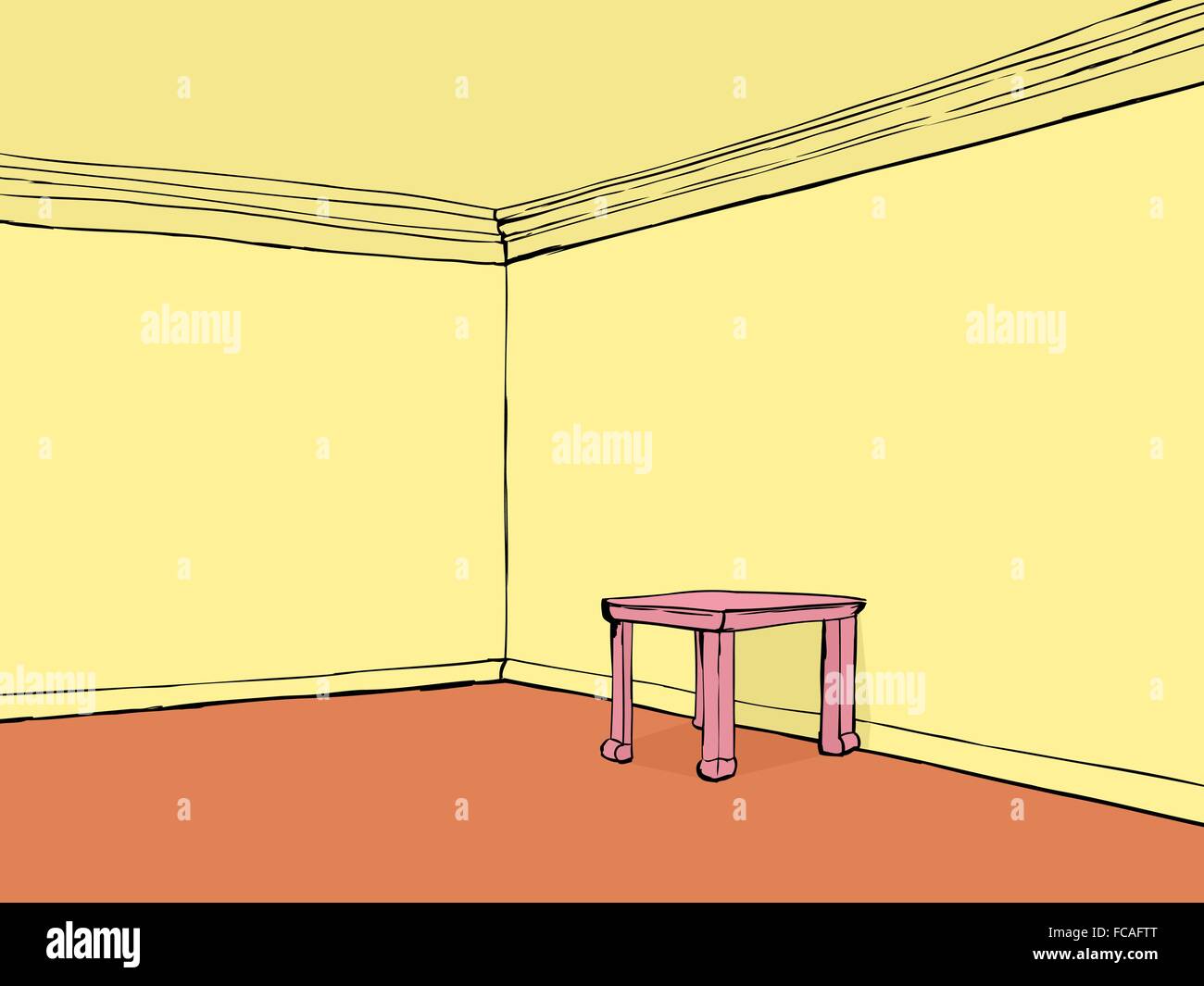 Empty yellow room Stock Vector Images - Alamy