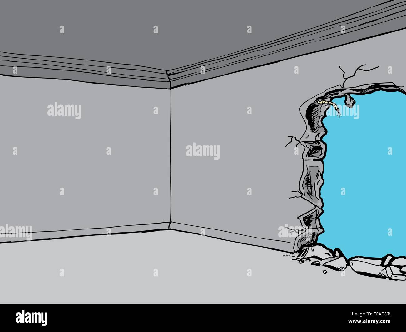 Destroyed illustration Stock Vector Images - Alamy