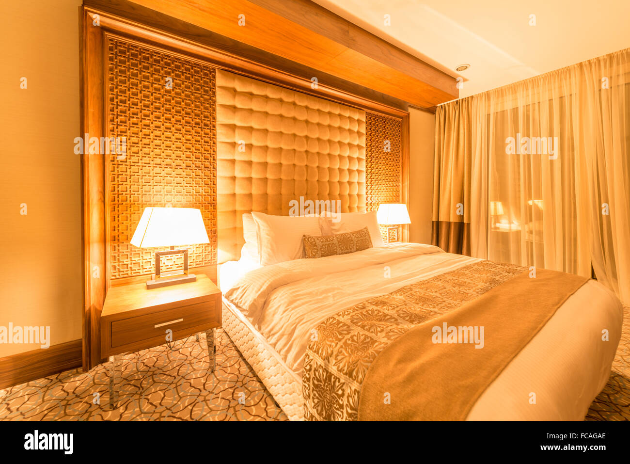 The hotel room with modern interior Stock Photo - Alamy