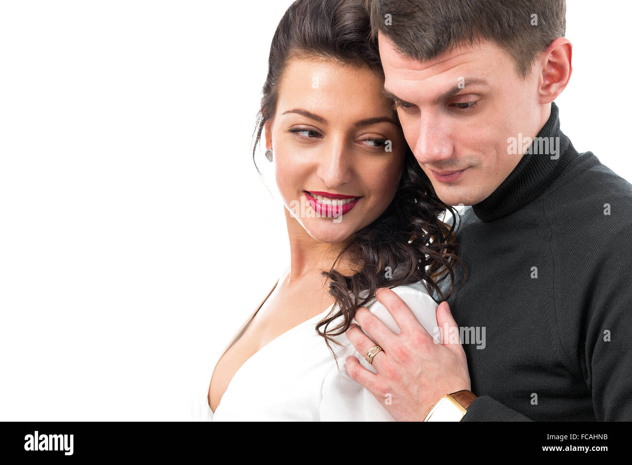 Portrait of beautiful loving couple Stock Photo - Alamy