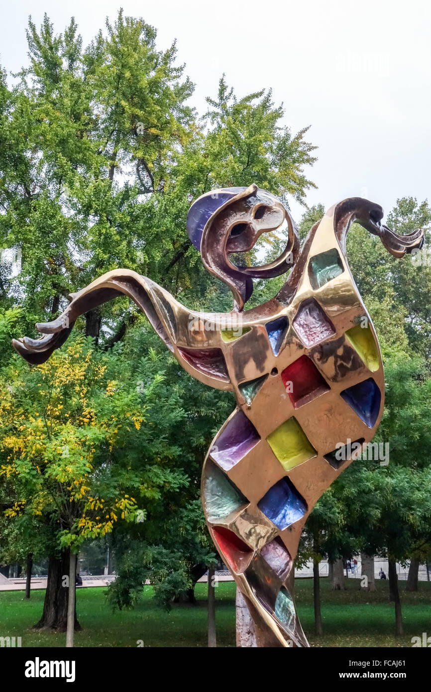 Modern art depicting the human form in Bergamo Stock Photo - Alamy