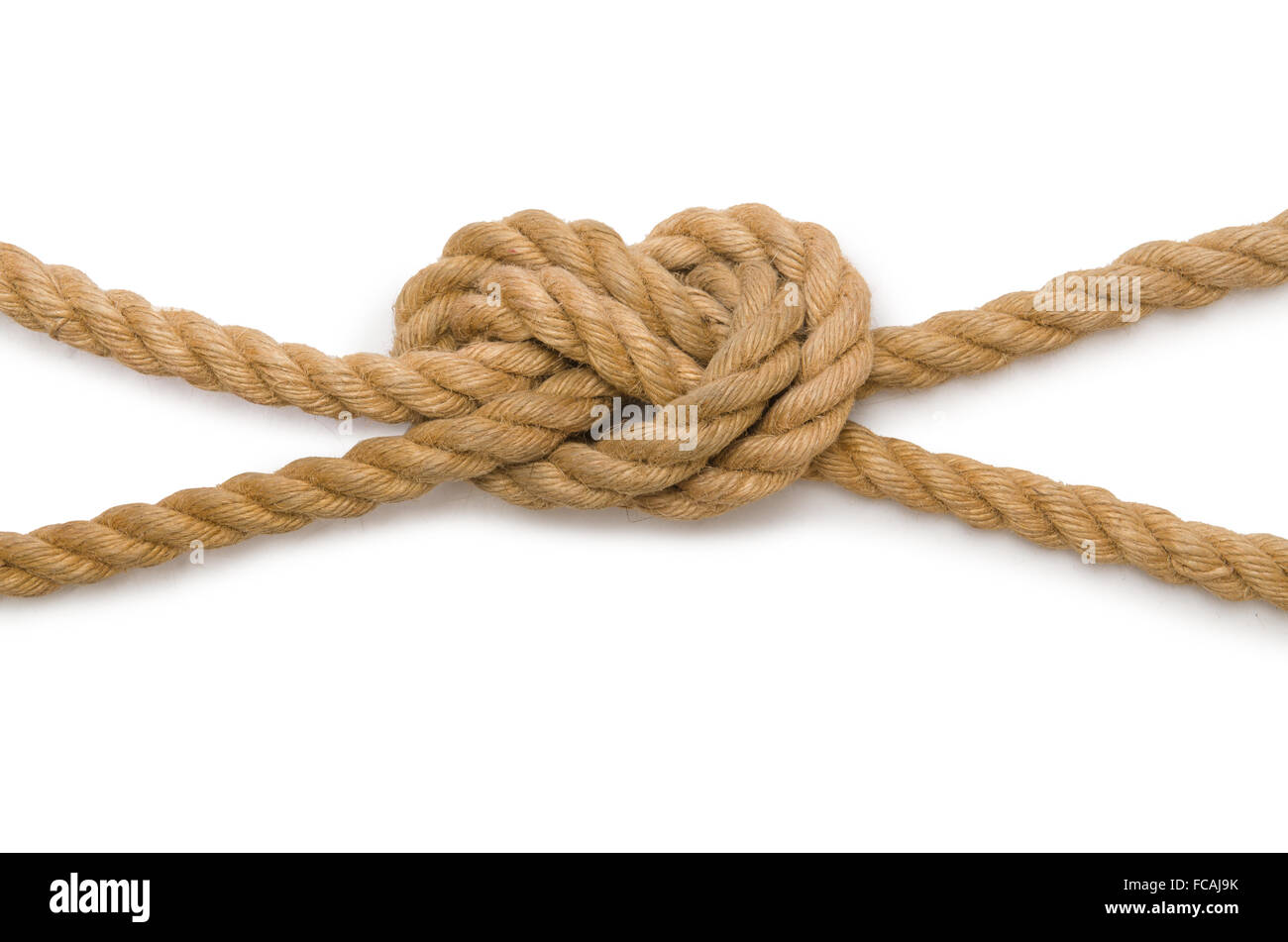 Concept with long hemp rope Stock Photo - Alamy