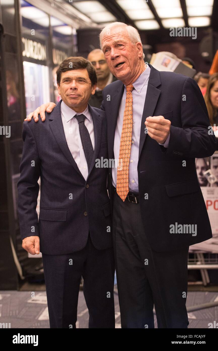 London.UK. Spotlight reporter Mike Rezendes (L) and Spotlight Editor ...