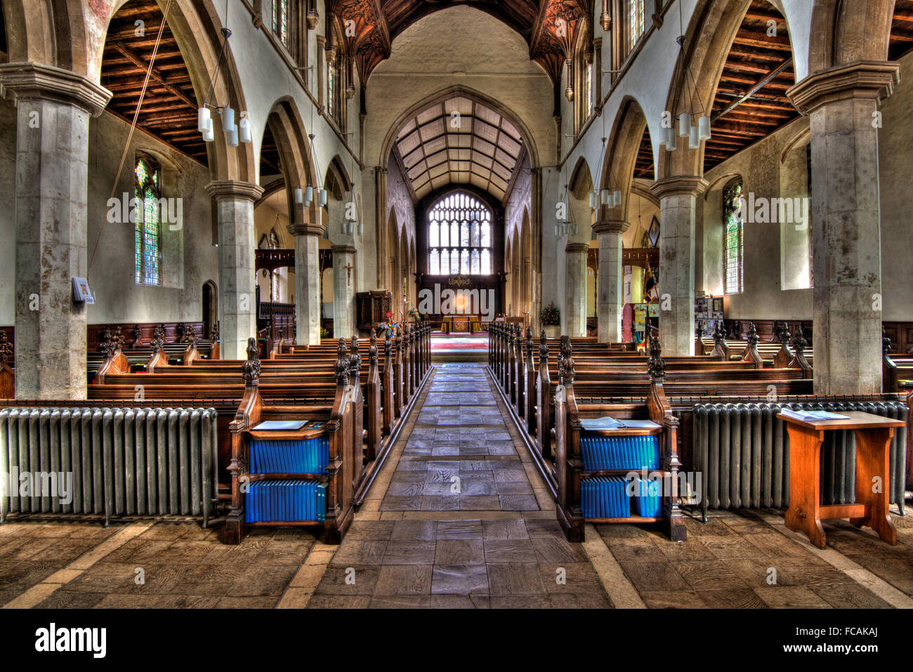 Interior of The Church of St. Michael, Framlingham Stock Photo - Alamy