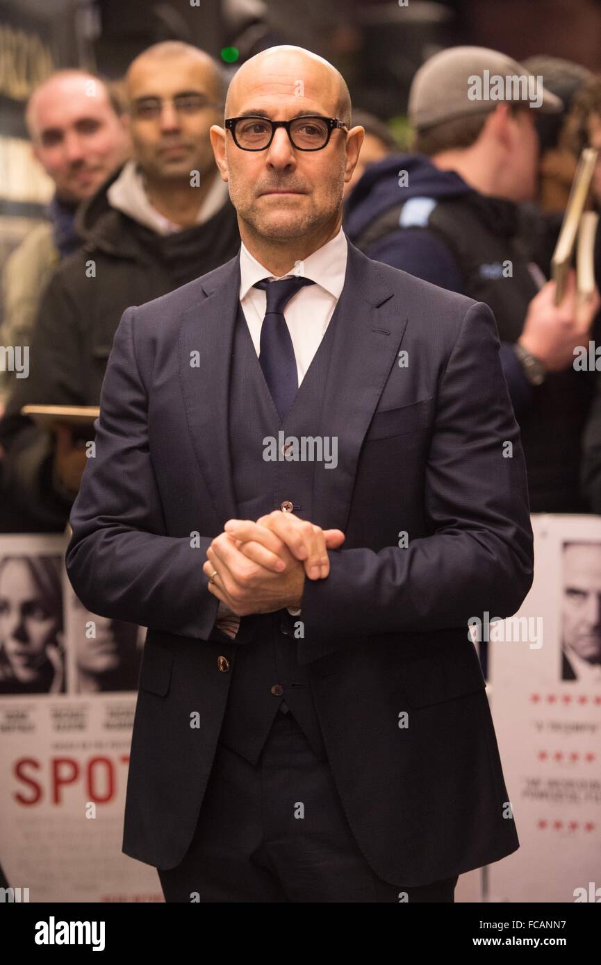 London.UK. Stanley Tucci at the UK Premiere of Spotlight. The Curzon ...