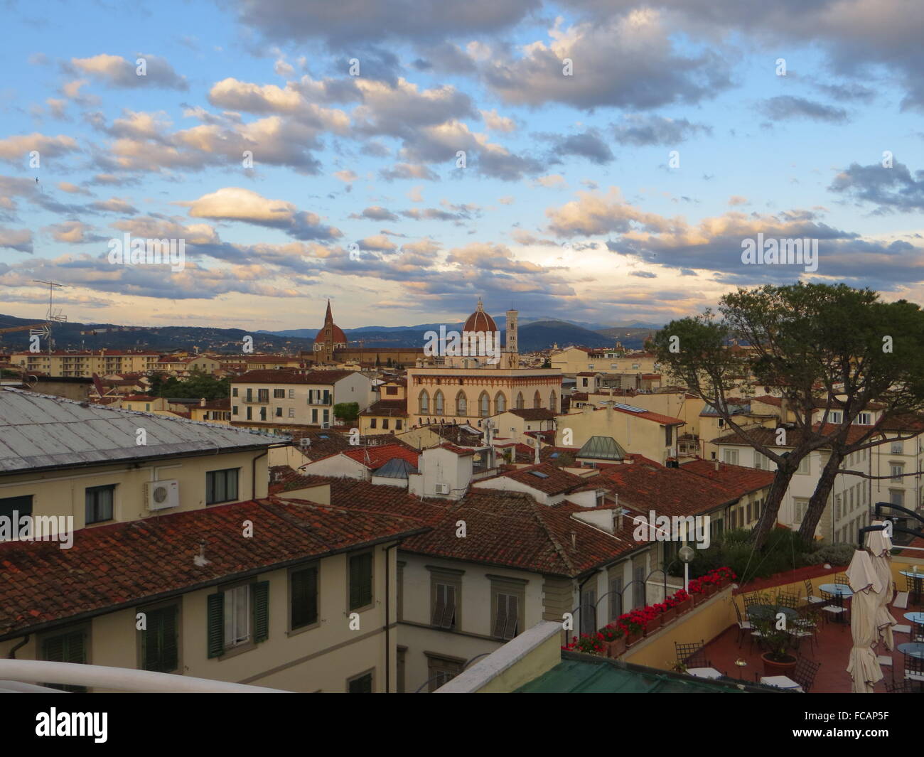 Sunset over florence in hi-res stock photography and images - Alamy