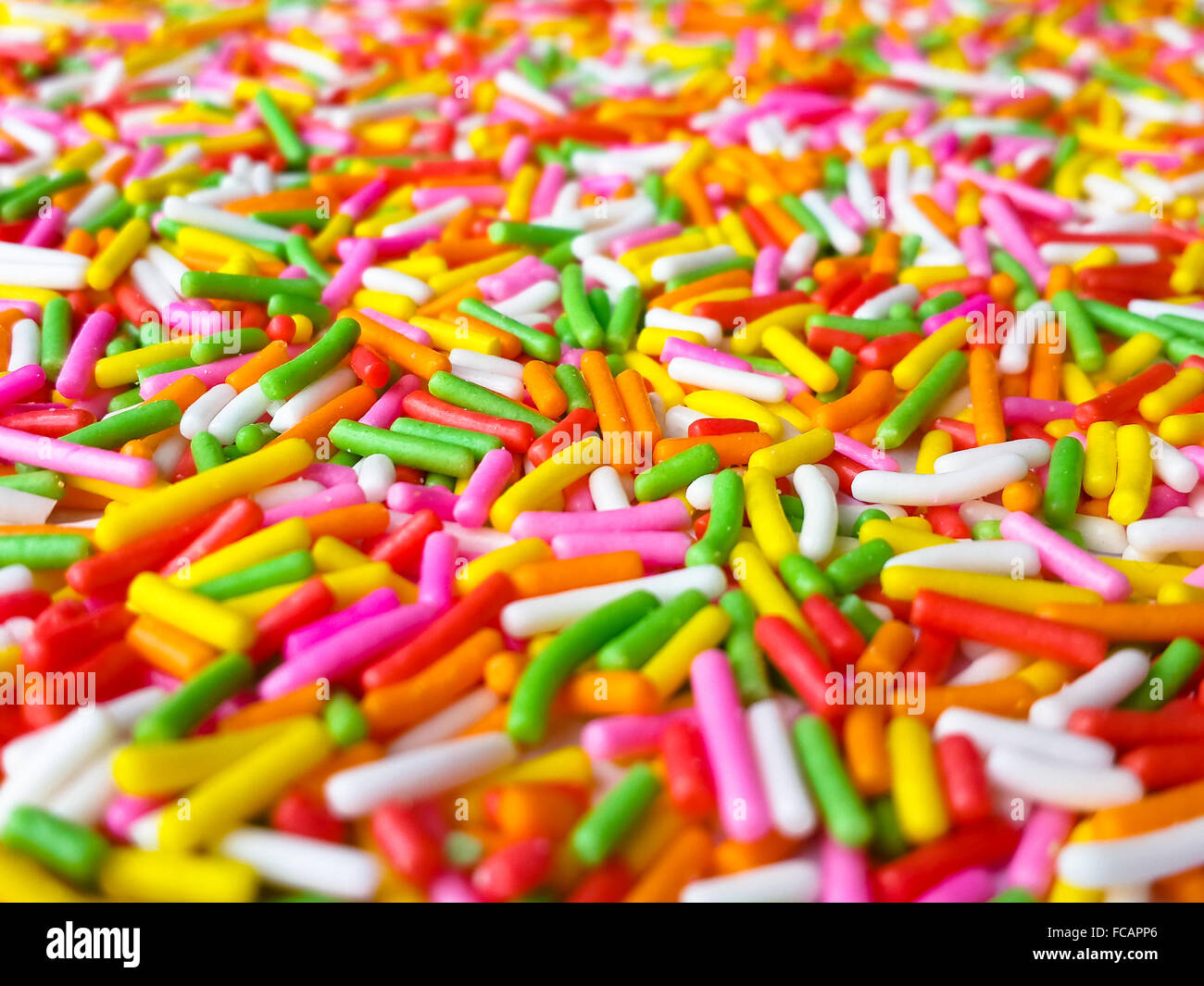 Colorful sprinkle background, Narrow depth of field Stock Photo - Alamy