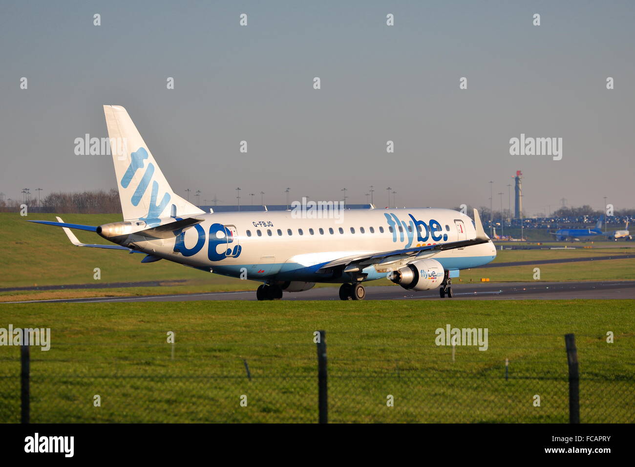 Flybe Embraer 170/175 175STD G-FBJG ready for take off at Birmingham ...