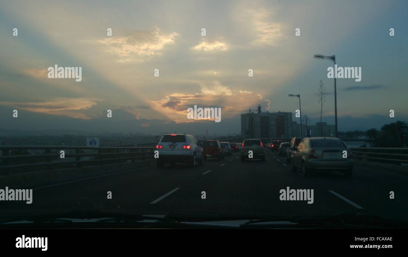 Rear car on road hi-res stock photography and images - Alamy