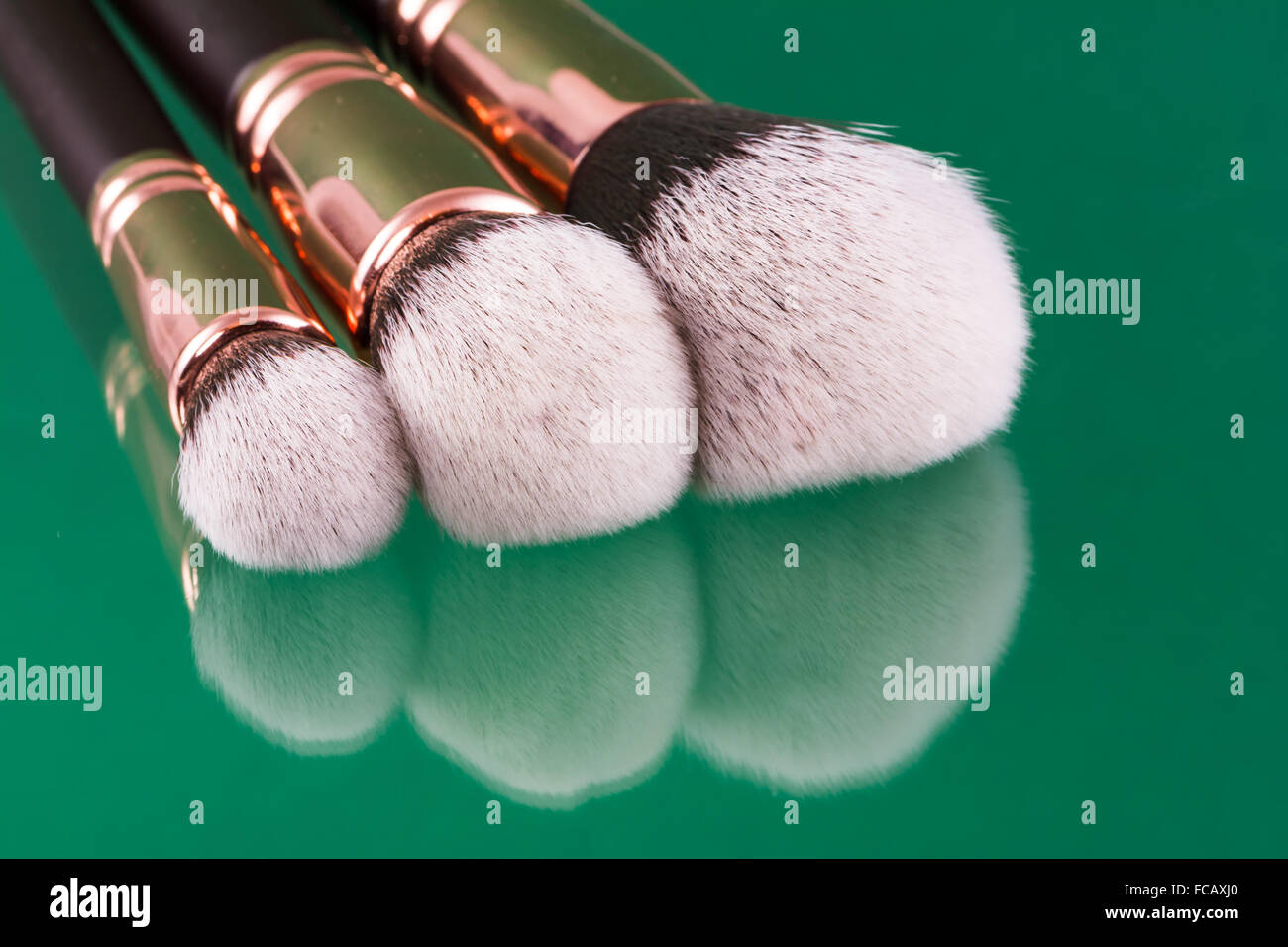 Closeup of a set of makeup brushes Stock Photo - Alamy