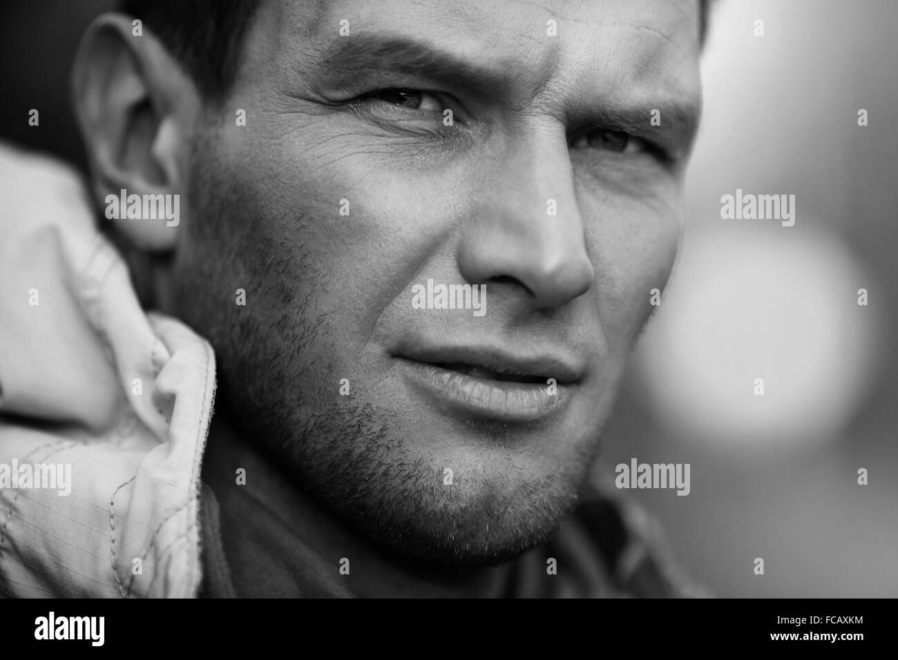 Portrait of serious man Stock Photo - Alamy