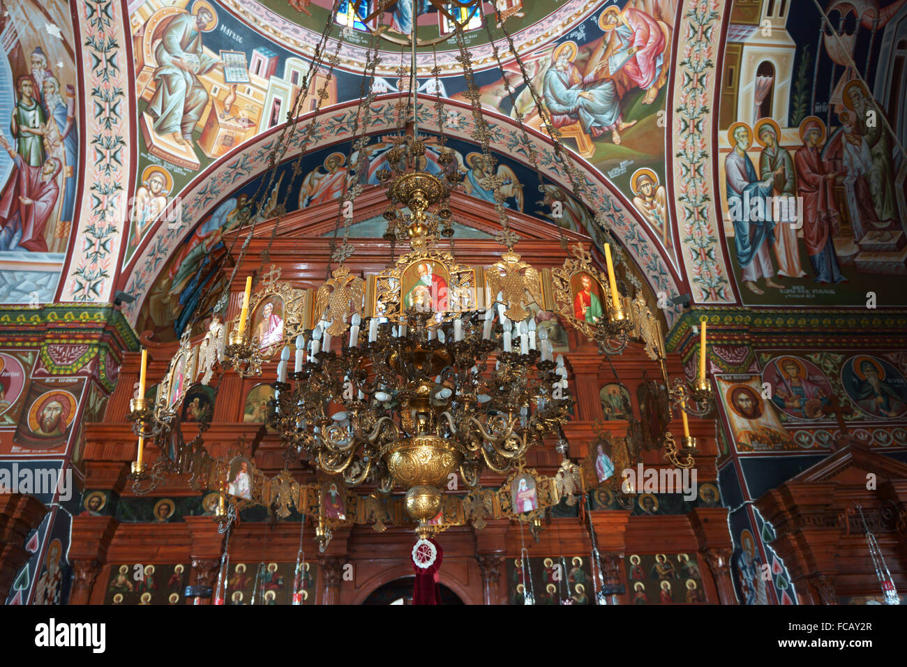 Arsani monastery, Holy Church of Saint Mark of the Death, Interior with ...