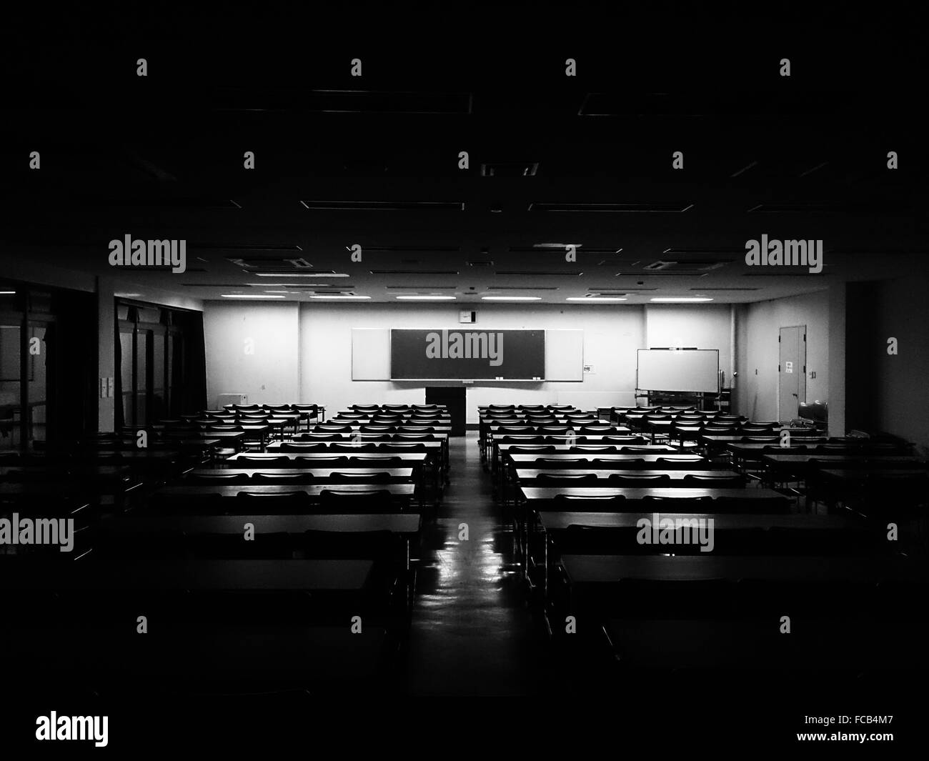 School hall Black and White Stock Photos & Images - Alamy