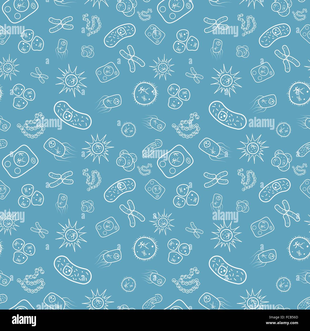 Many bacterias and viruses under microscope, seamless pattern Stock Vector Image & Art - Alamy