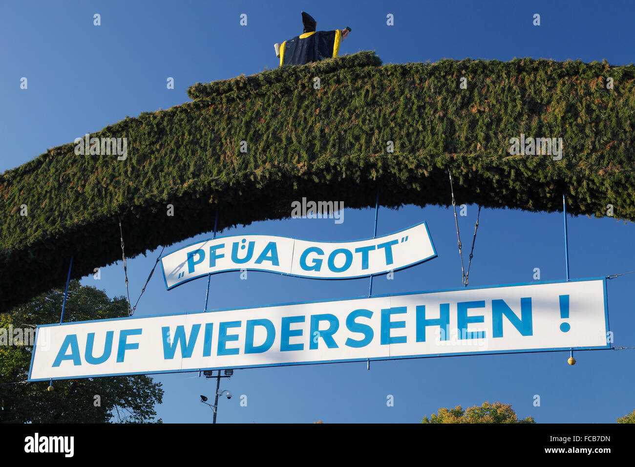 goodbye sign at Oktoberfest in Munich, Germany Stock Photo - Alamy