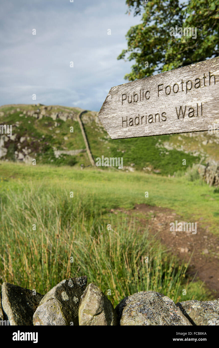 Hadrians wall sign hi-res stock photography and images - Alamy