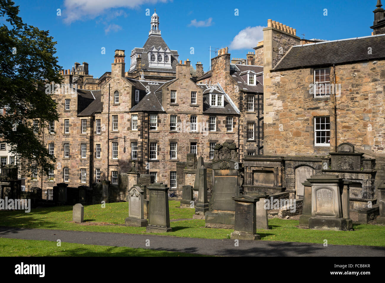 A corner of Greyfriars Kirkyard in Edinburgh's Old Town Stock Photo - Alamy