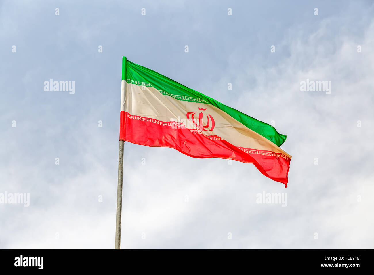 Flag of Iran Stock Photo - Alamy