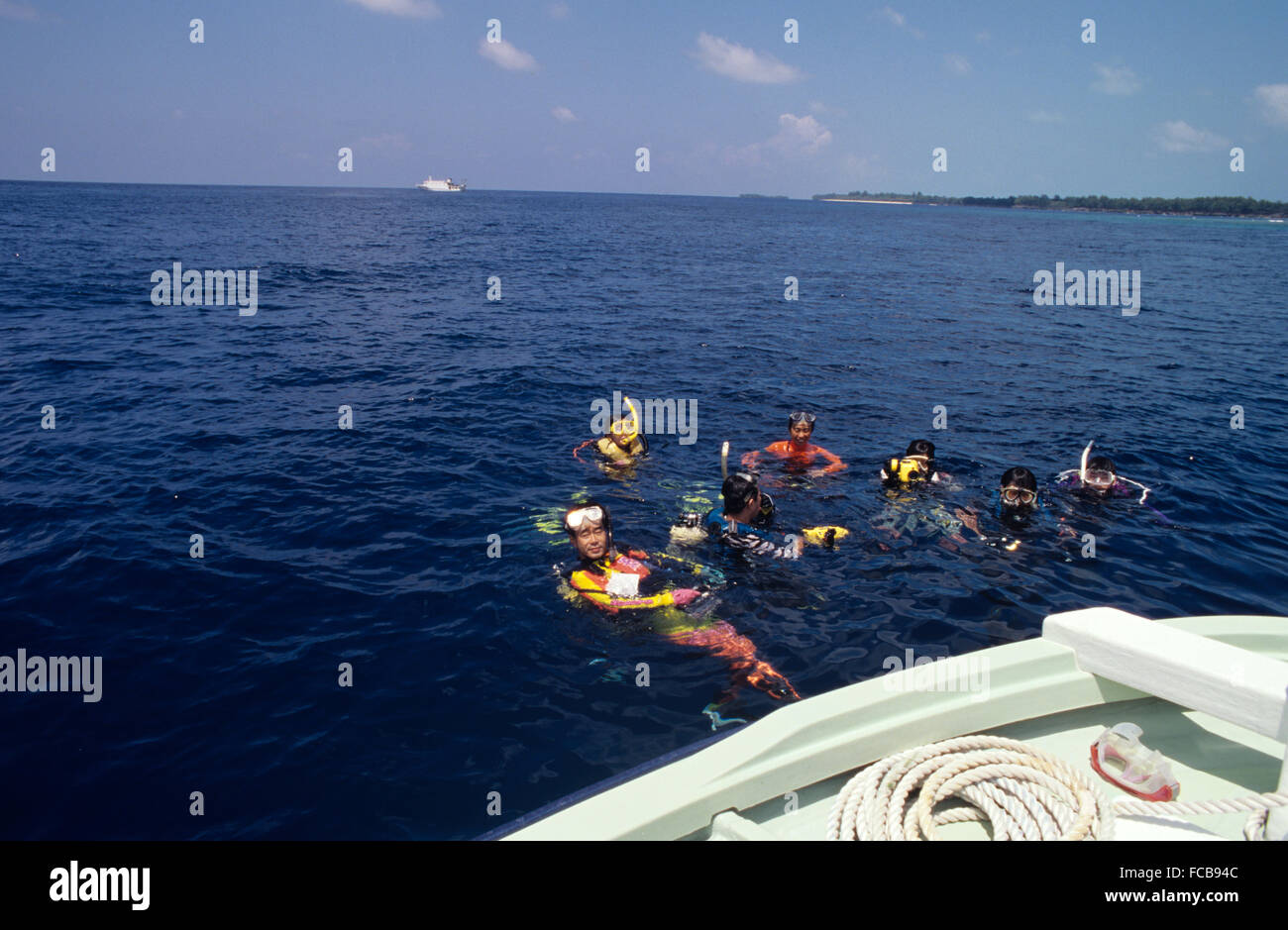 Republic of Palau, Live a board scuba dive operation Stock Photo - Alamy